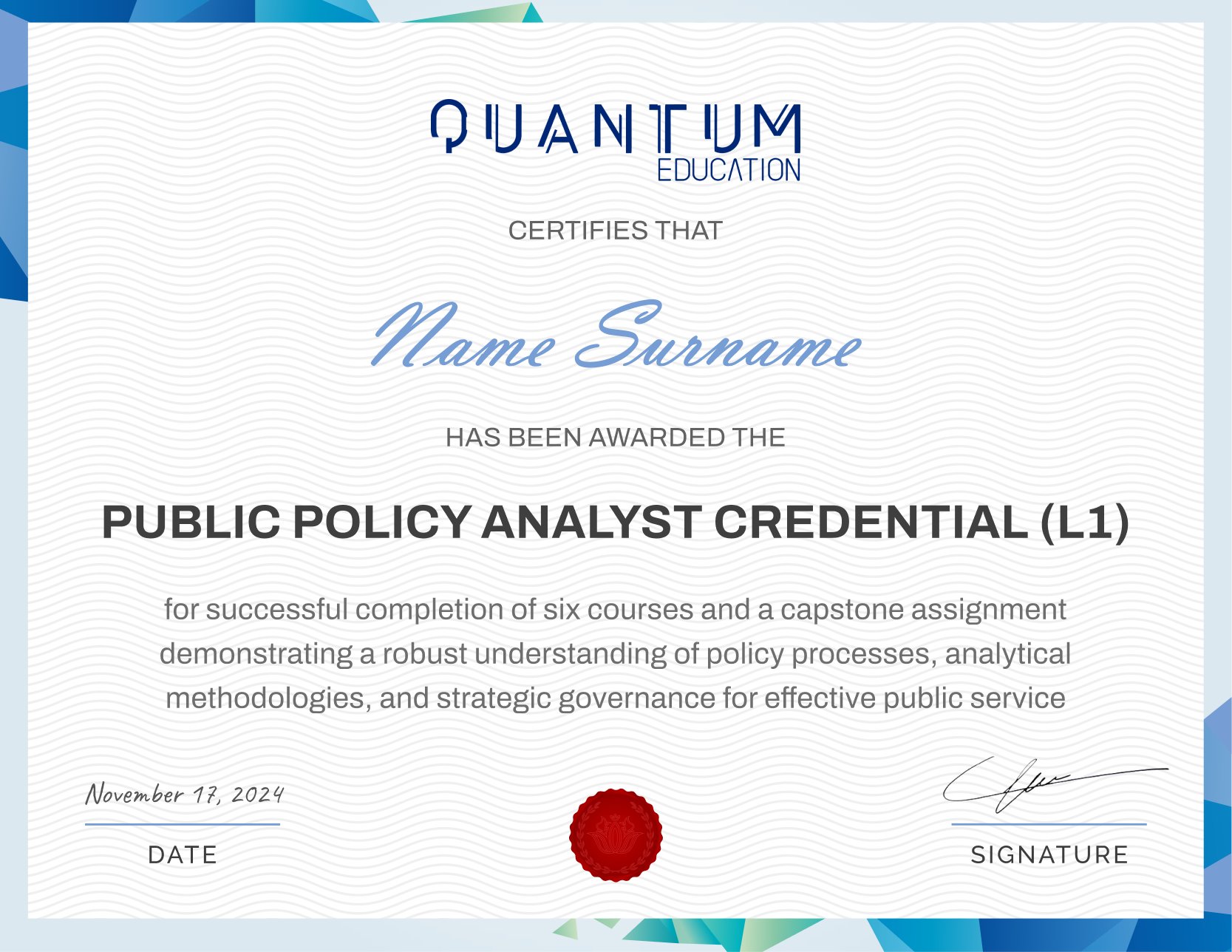 Quantum Ed | Public Policy Analyst (PPA)